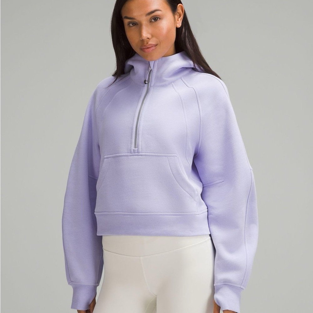 Lululemon Scuba Half Zip Oversized Lilac Smoke - Gem